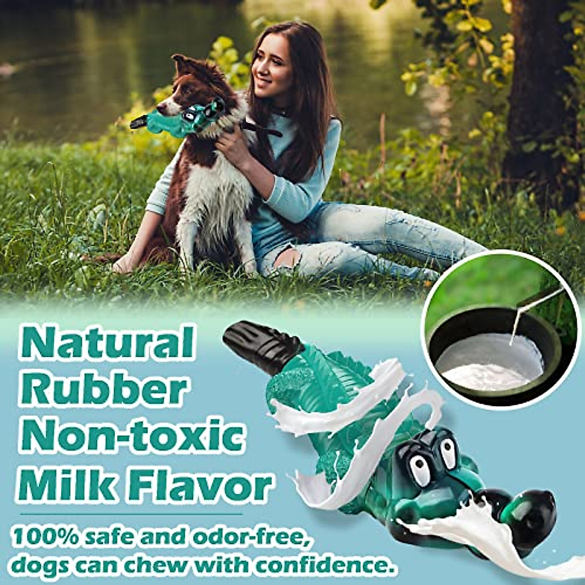 ADSDIA Large Dog Chew Toys/Tough Durable Dogs Chew Toys/Indestructible Dog Toys/Dog Toys for Aggressive Chewers/Interactive Dog Toys Gift for Medium Dog Large Dogs Breed,Heavy Duty Dog