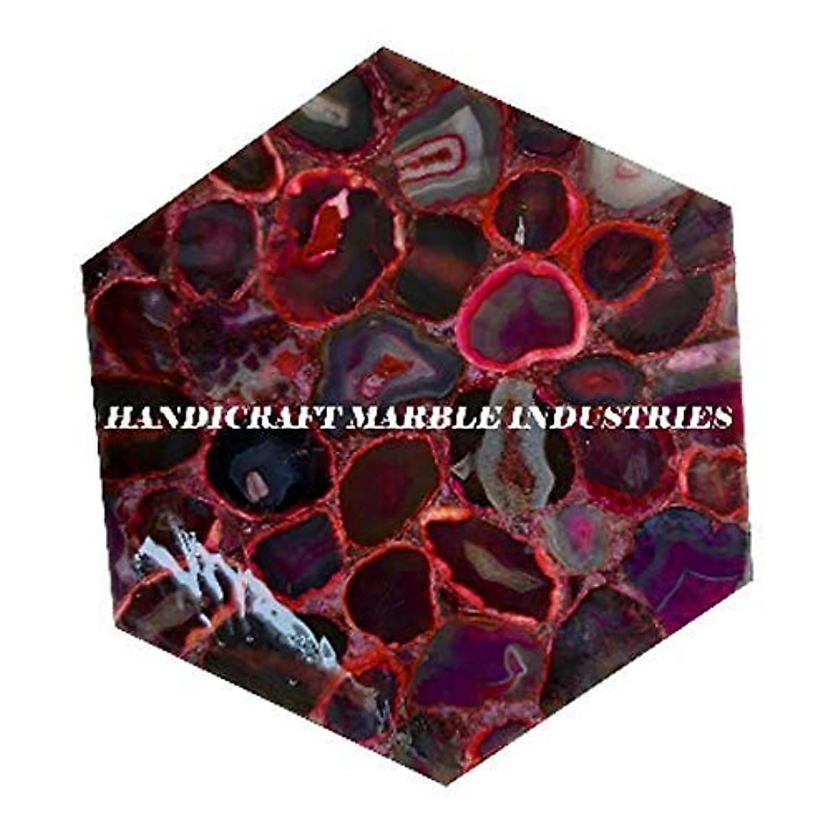 Pink Agate Table Top, Natural Agate Table, Stone Coffee Table Living Room Home Decor New Year's Gift Valentine's Day Gift, Table - Furniture, Agate - Gemstone