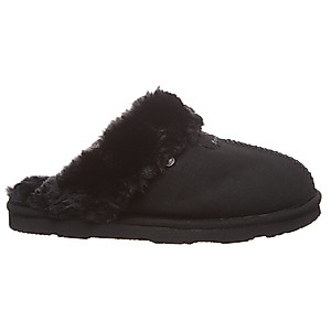BEARPAW Women's Loki Vegan Slipper Black 9.5