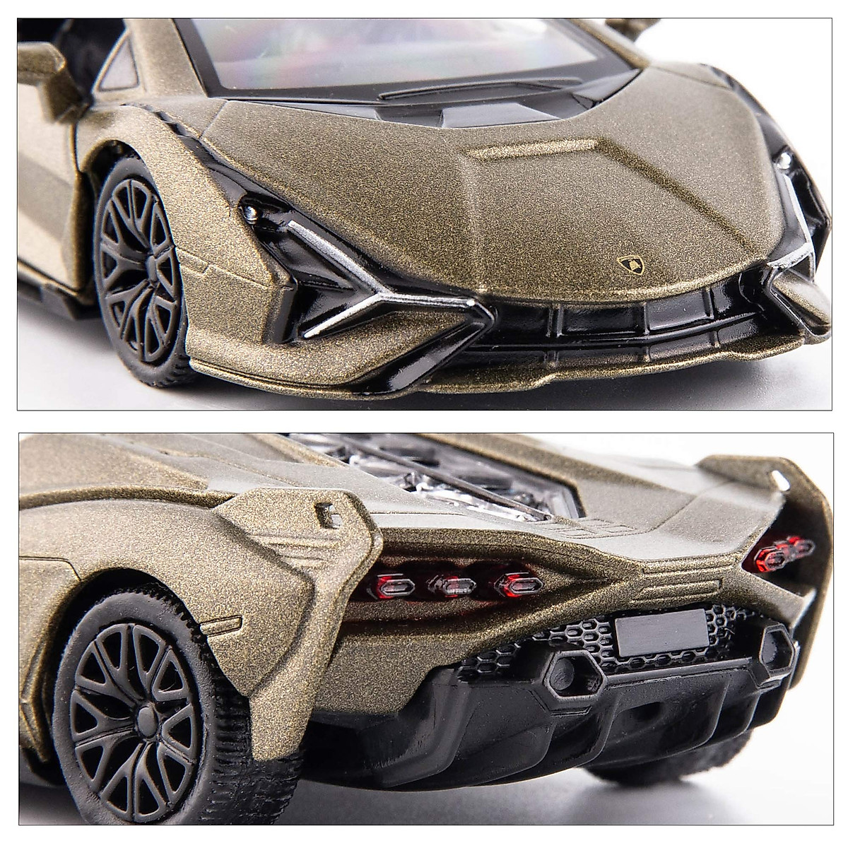 TGRCM-CZ 1/36 Scale Lamborghini Sián FKP37 Casting Car Model, Zinc Alloy Toy Car for Kids, Pull Back Vehicles Toy Car for Toddlers Kids Boys Girls Gift