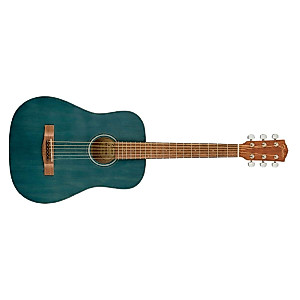 Fender FA-15 3/4 Scale Steel String Acoustic Guitar, with 2-Year Warranty, Blue, with Gig Bag