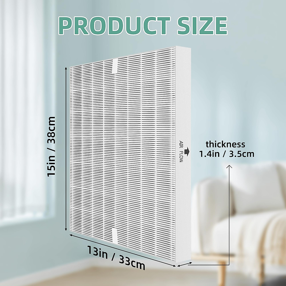 APPLIANCEMATES AP-1512HH Filter Replacement for Coway Airmega 200M Air Purifier AP-1512HH AP1512HH AP-1518R AP-1519P, Part # 3304899, 2 HEPA and 4 Carbon Filters