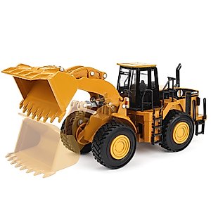 1/50 Diecast Metal Wheel Loader Truck Toy for Kids, Metal Construction Equipment Bulldozer Models for Boys and Girls
