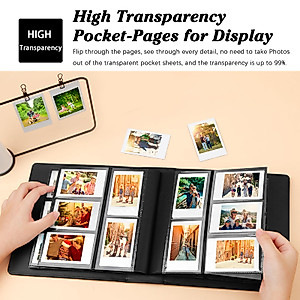 360 Pockets Photo Album for Fujifilm Instax Mini Camera Fujifilm Instax Mini 11 12 9 40 Evo Liplay 8 7+ Instant Camera(Black)