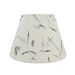 Aspen Creative 32688 Transitional Empire Shape Spider Construction Lamp Shade, Off White, 7" Top x 13" Bottom x 9-1/2" Slant Height