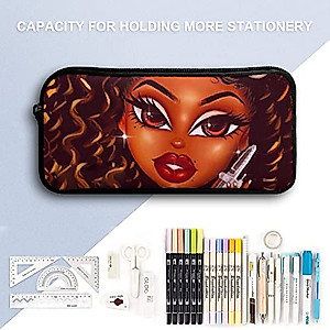 JYSDZSE African Girls 3D Printed Backpack 17 Inch Set School Bag/Crossbody/Pencil Bag Three Piece Backpack for Men and Women