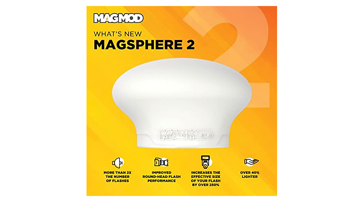 MagSphere 2 Flash Diffuser by MagMod | Soft, Magnetic Light Modifier