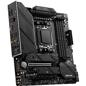 MSI MAG B650M Mortar WiFi Gaming Motherboard (AMD AM5, mATX, DDR5, PCIe 4.0, M.2, SATA 6Gb/s, USB 3.2 Gen 2, HDMI/DP, Wi-Fi 6E, AMD Ryzen 7000 Series Desktop Processors)