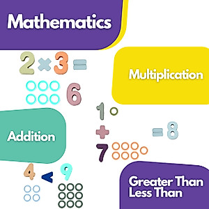 Toddler Montessori Toys Teaches Number, Counting, Math, Stacking Fun Preschool Learning Activates for Boy and Girl | 1 Year Old Boy Gifts and Beyond! (Macaron)