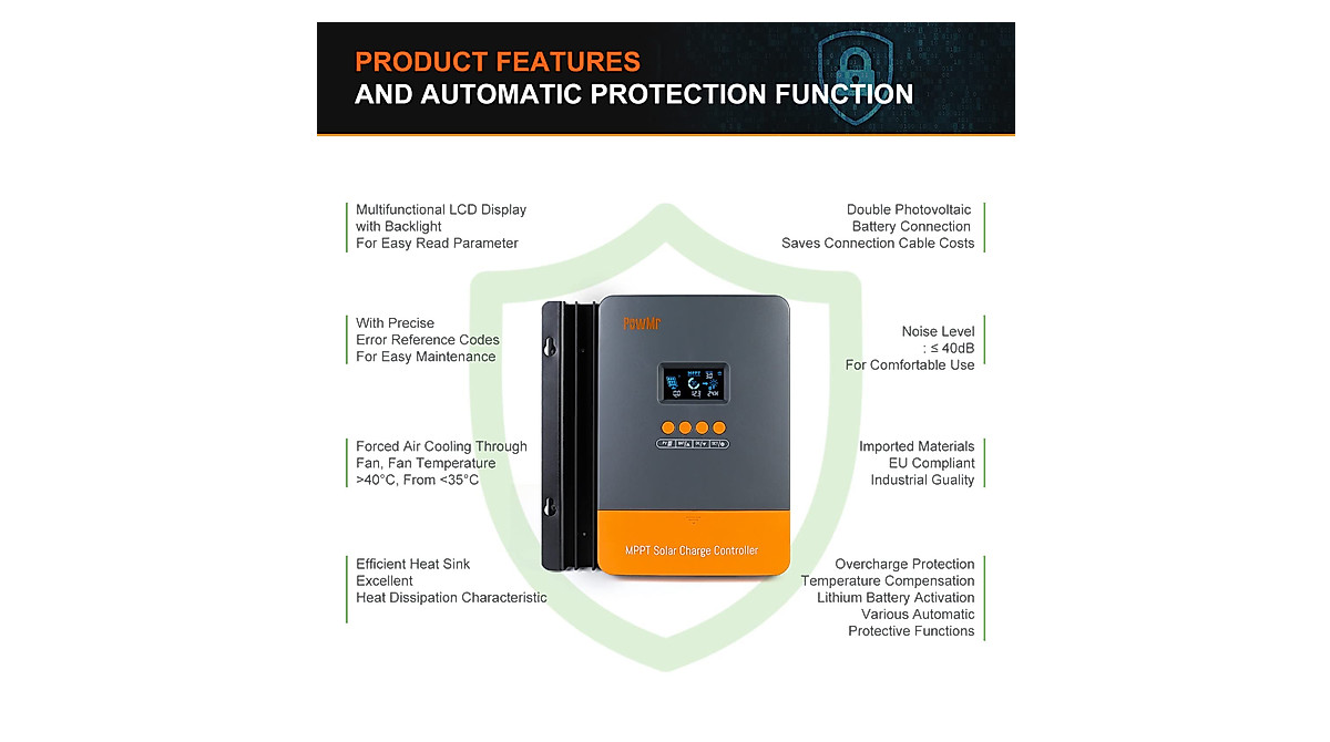60A MPPT Solar Charge Controller | Efficient Solar Regulator
