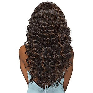OUTRE Synthetic Hair Half Wig Quick Weave Ashani (1B)