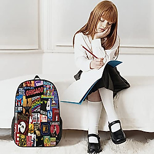 New York Musical Backpack Student Backpack Cartoon Backpack Student Schoolbag Notebook Backpack