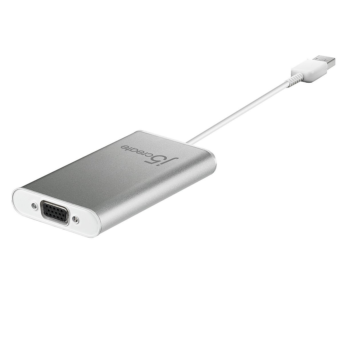 j5create USB to VGA Display Adapter 1080p HD Resolution Up to 2048 x 1152| USB 3.1/3.0/2.0 Port | Compatible with Windows and Mac (JUA311)