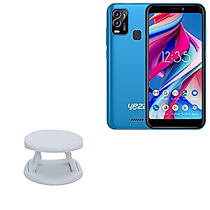 BoxWave Phone Grip Compatible with Yezz Max 2 Plus (Phone Grip by BoxWave) - SnapGrip Tilt Holder, Back Grip Enhancer Tilt Stand for Yezz Max 2 Plus - Winter White