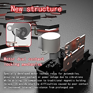 RIEIEK Car Remote Battery Kill Switch with Vibration Control, Low Voltage Auto Cutoff 12V-24V Universal Disconnect Switch
