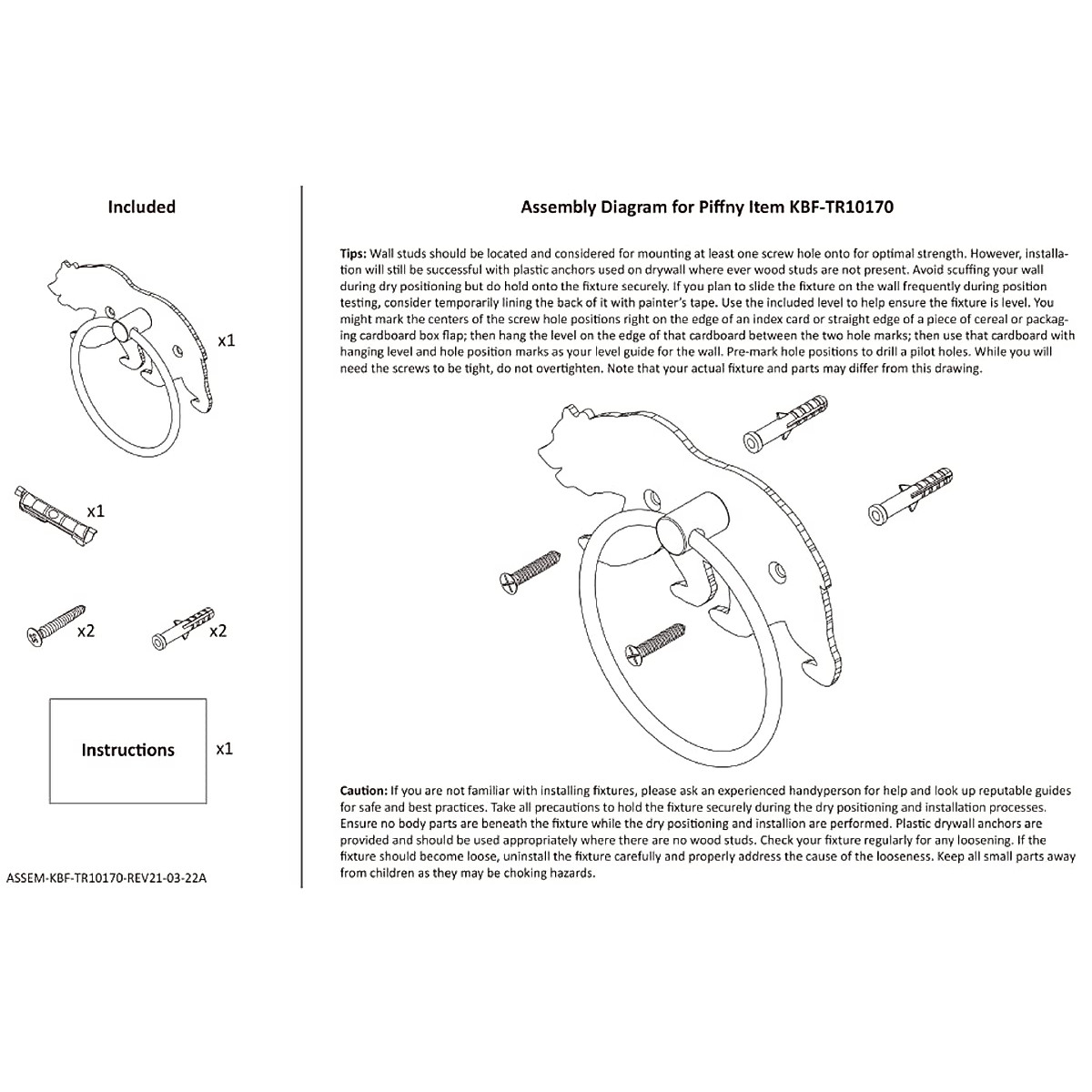 Towel Ring Holder, Rustic Bear Black Metal Country Farmhouse Décor, Wall Mounted, Hand Towel Holder for Bathroom