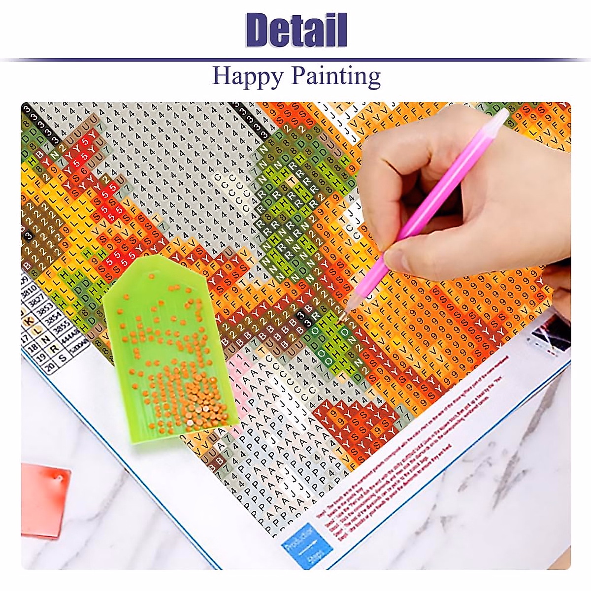 Akahllc Gnome Diamond Painting Kits for Adult, Pumpkin Diamond Art Kits for Adults 5D DIY Diamond Dots Gem Art and Crafts Thanksgiving Decoration 12x16 inches