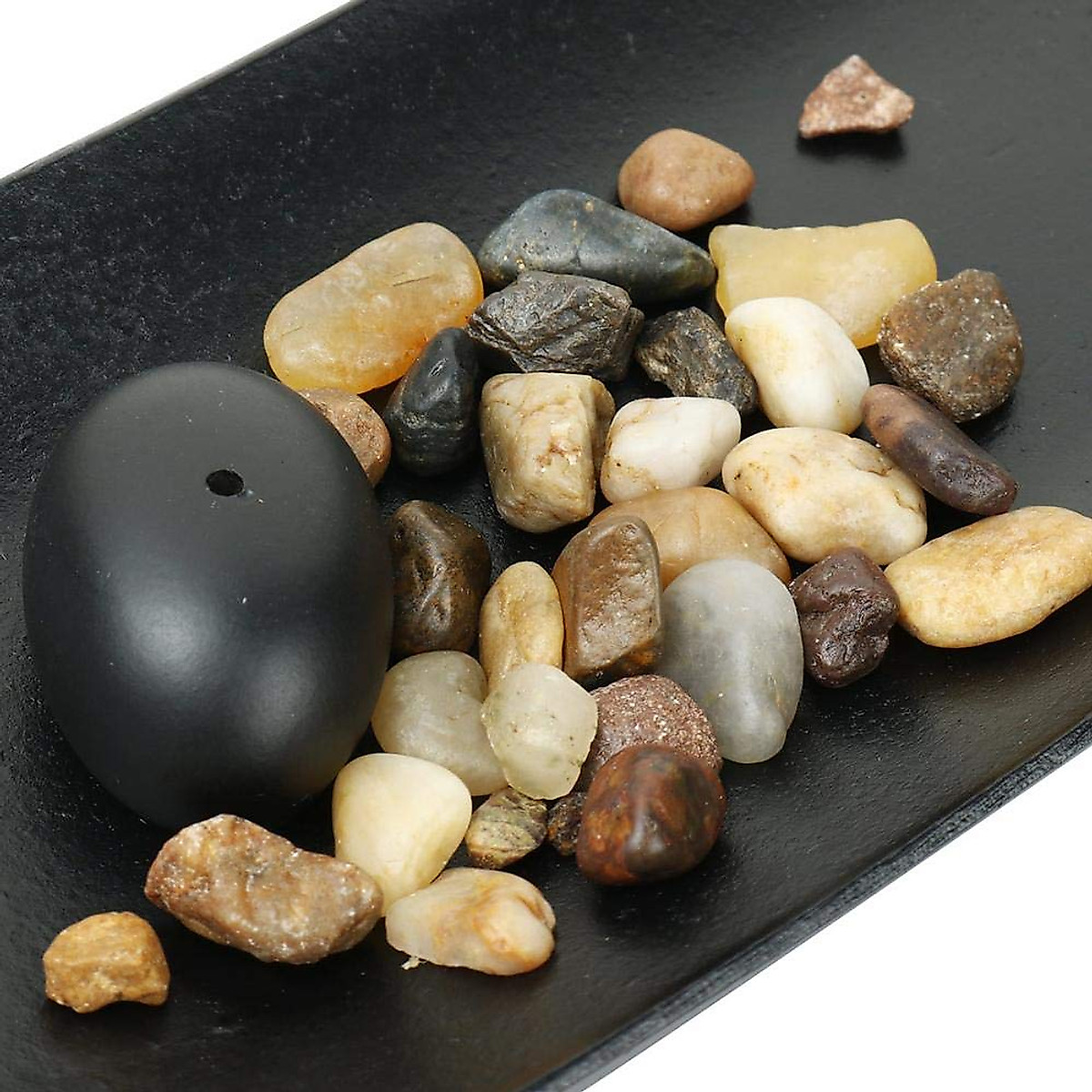 Tabletop Buddha Zen Garden, Resin Incense Burner Holder Zen Sandbox Ornament Candle Holders for Home Office Decor (C)