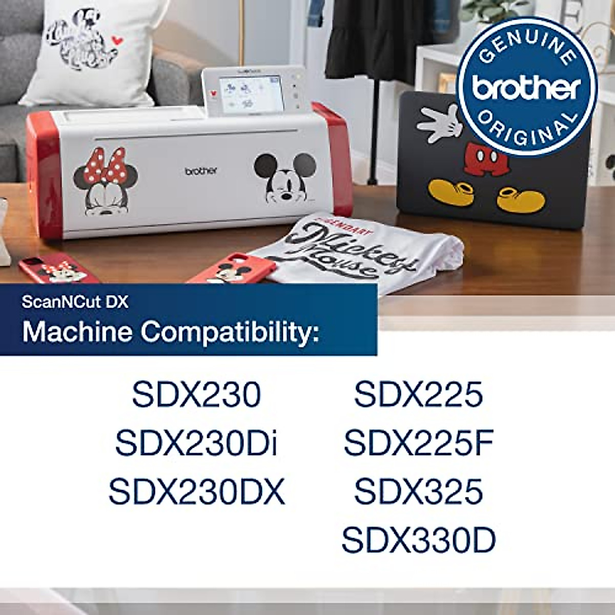 Brother ScanNCut DX Mat CADXMATS24, 12" x 24" Scanning Mat, Non-Tack to Convert Materials into Custom Designs