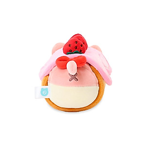 Anirollz Stuffed Animal Plush Toy - Official Roll Blanket Outfitz Doll |Soft, Squishy, Warm, Cute, Comfort, Safe| Strawberry Roll Cake Pillow with Kitty - Birthday Decorations Gift 6" Kittiroll