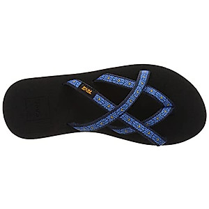 Teva Women's Olowahu Sandal, Flower Loom Navy, 8