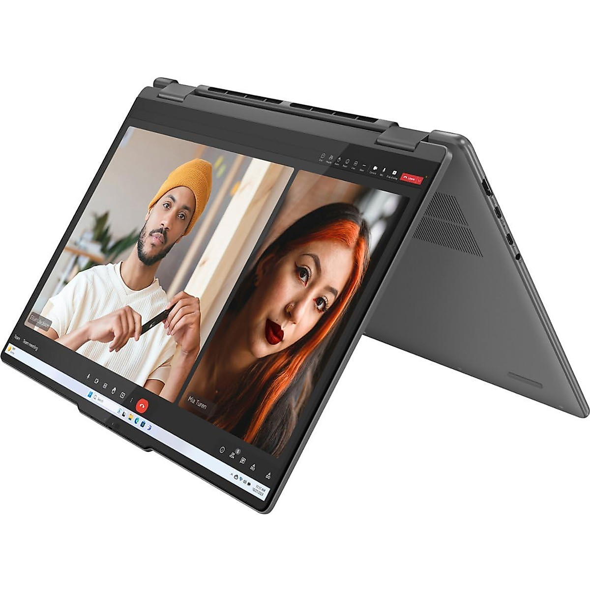 Lenovo 2024 Yoga 7 2-in-1 16” WUXGA IPS Touch Laptop 12-Core Intel Core Ultra 7 155U 16GB LPDDR5 512GB SSD Thunderbolt 4 USB-C w/DP WiFi AX BT Webcam HDMI2.1 Backlit KB Fingerprint Windows 10 Pro