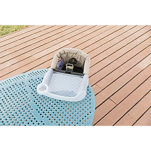 Inglesina Fast Dining Tray Plus, Clip-On Accessory for Fast Table Chair - For Toddlers, Baby and Kids - For Eating, Daycare or Restaurant - Non Slip, Portable, Space Saver and Reusable - Clear Plastic