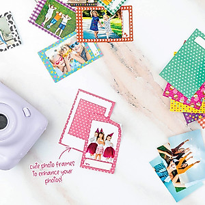 Fujifilm Instax Mini Link 2 Color Smartphone Printer - Soft Pink Instant Mini Film (40 Sheets) with Accessories Including Compatible Case with Strap, Photo Album, Stickers, Bundle