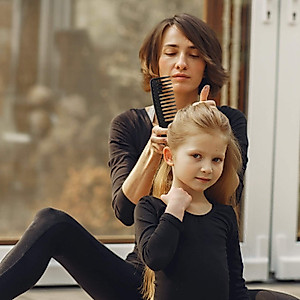 YEEPSYS Wide Tooth Comb for Curly Hair,Long Hair,Wet Hair,Detangling Comb, Hair Comb (Black)