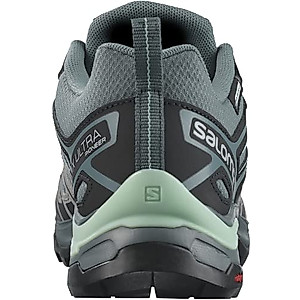 Salomon X Ultra Pioneer CLIMASALOMON Waterproof Hiking Shoes for Women, Stormy Weather/Alloy/Yucca, 7.5