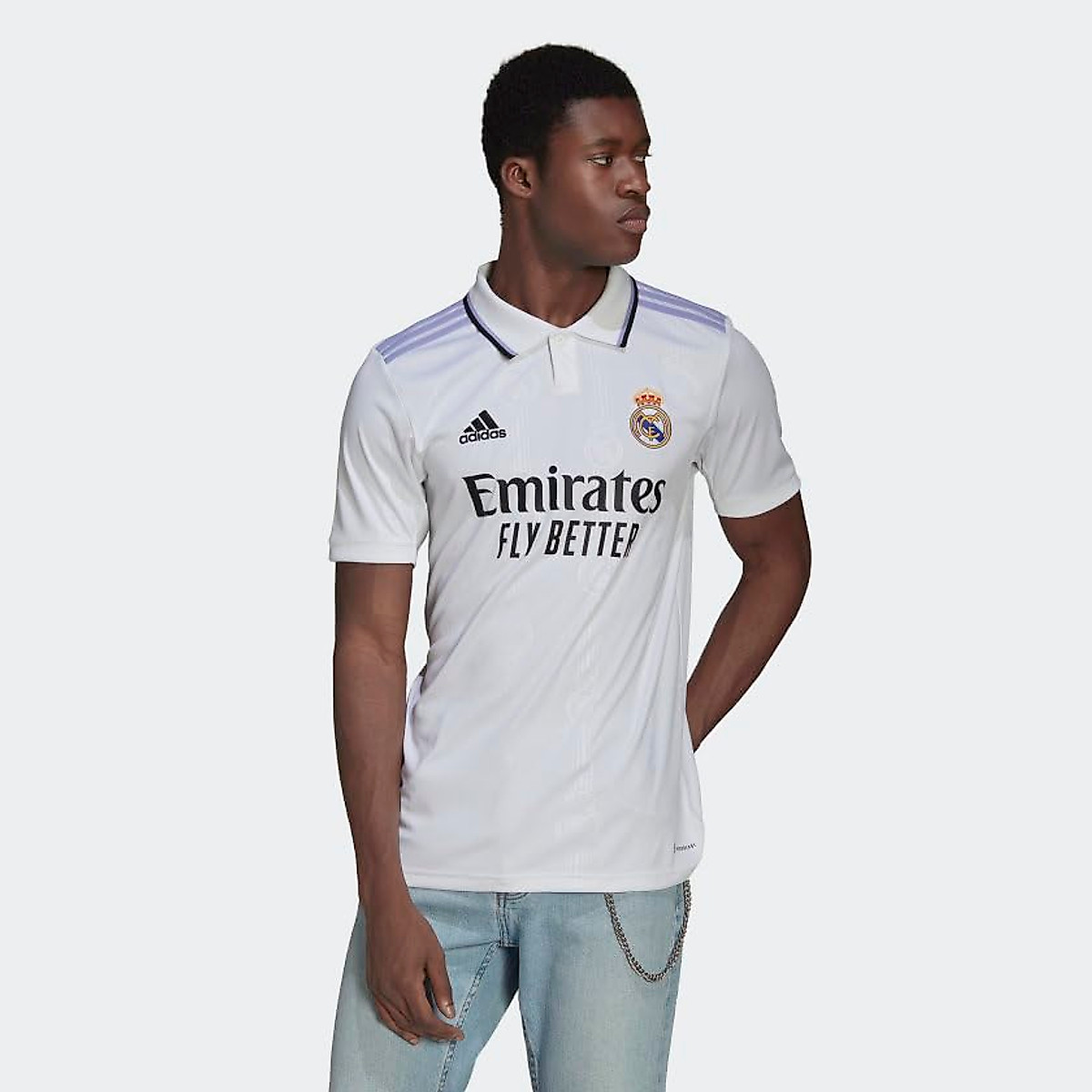 adidas Real Madrid 22/23 Home Jersey Men's, White, Size 2XL