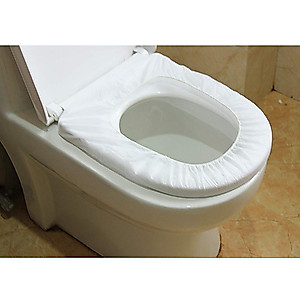 Tomaibaby 50pcs Dispossable Toilet Seat Covers, Portable Non-Slip Potty Seat Covers for Kids or Adults Travel Accessories