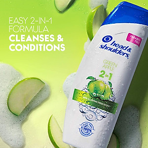 Head and Shoulders, Dandruff Shampoo, Green Apple - 13.53 Fl Oz (Pack of 3)