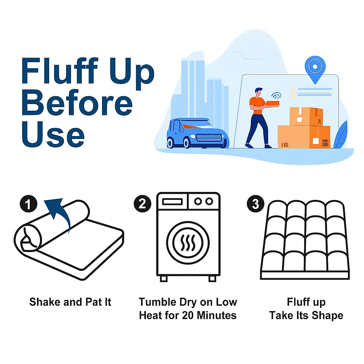 COONP Queen Mattress Topper, Extra Thick Pillowtop, Cooling Mattress Topper, Plush Mattress Pad Cover 400TC Cotton Top Protector with 8-21 Inch Deep Pocket 3D Snow Down Alternative Fill