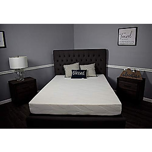 American Mattress Company 8" Graphite Infused Memory Foam-Sleeps Cooler-100% Made in The USA-Medium Firm (Twin XL)