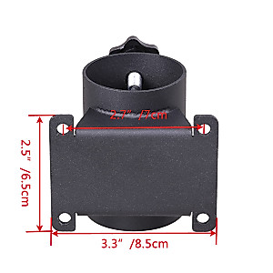 VANROUG Heavy Duty Patio Umbrella Holder,Patio Umbrella Stand Umbrella Clamp Mount Bracket for Deck Railing, Mount to Deck, Fences ,Balcony or Outdoor Courtyard etc... (2)