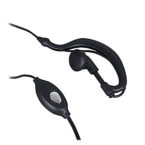 abcGoodefg G Shape Ear-Clip Earpiece Headset Mic Compatible with Kenwood PUXING Baofeng UV-5R UV-82 BF-UV5R TYT UV-5RA HYT 666s 777s 888s Retevis H-777 Talkabout Walkie Talkie (20Pack)