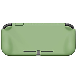 PlayVital ZealProtect Protective Case for Nintendo Switch Lite, Hard Shell Ergonomic Grip Cover for Nintendo Switch Lite w/Screen Protector & Thumb Grip Caps & Button Caps - Matcha Green