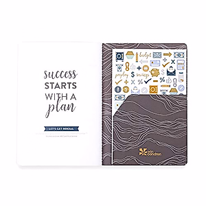 Erin Condren Designer Petite Planner - Budget Book Edition 4. Includes Spending Habit Summary, Income and Saving Tracking, and Bill Tracking. Functional Stickers