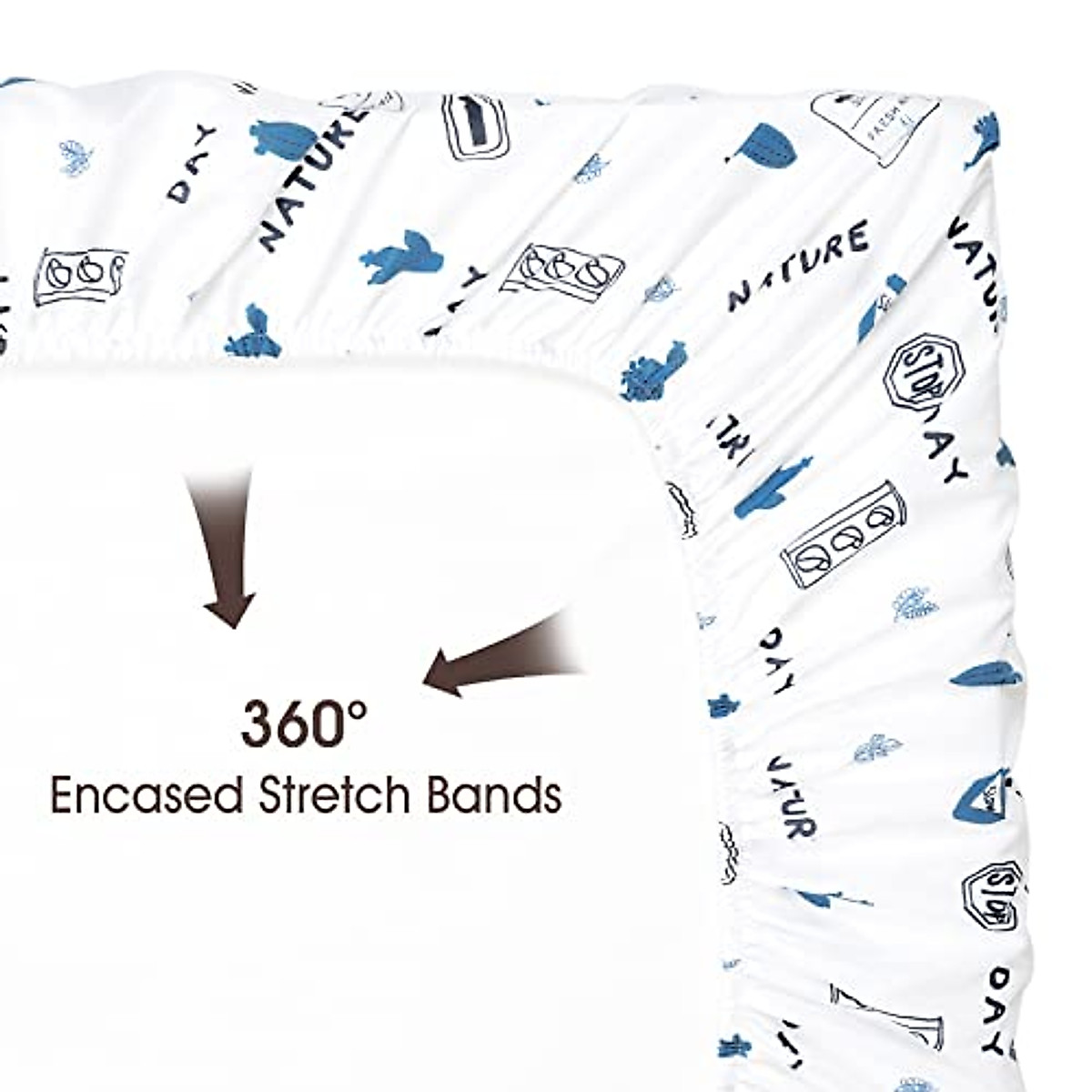 PHF Soft Bassinet Sheet Set, 2 Pack Silky Comfy Breathable Polyester Cradle Sheets for Baby Boys Girls, Univeral Fit for Most Cradle and Bassinet Mattress, Cars