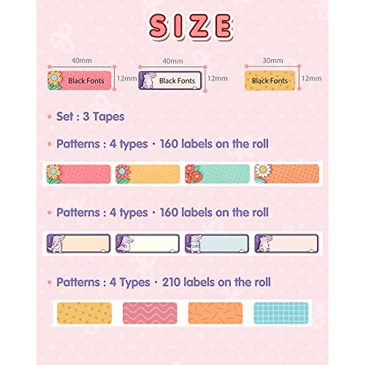 HPRT Label Maker Machine with 4 Tapes, H11 Bluetooth Cute Label Makers, Compatible with Android iOS Waterproof Multiple Templates for Home Organization Office Labeling Inkless