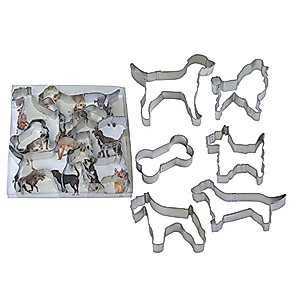 CybrTrayd 6 Piece It's a Dog's Life Cookie Cutter Set, Metallic
