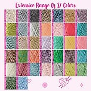 Cotton to The Core Cotton Yarn for Crocheting, 6 Skeins, 852Yds/300G, Free Patterns - Soft Baby Yarn for Knitting - 3 DK Light Worsted Weight - Almond Tan