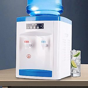 Water Cooler Dispenser-Top Loading Cooler Dispenser for 5 Gallon Bottle Desktop Electric Hot and Cold Dispenser, 3 Temperature Settings Boiling Water, Normal Ice Water Home Kitchen Offices Dorm
