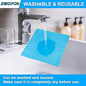 Zibopon 19-3100 Disposable Filter Bags Compatible with Stanley 5-6 Gallon Wet/Dry Vac: SL18115, SL18115P, SL18116, SL18116P, 2 Reusable Filters & 1 Retaining Band(8 Pack)