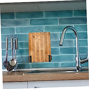 DOITOOL 2pcs Stainless Steel Pot Lid Rack Shelves for Storage Wall Mounted Kickid Lid Racks