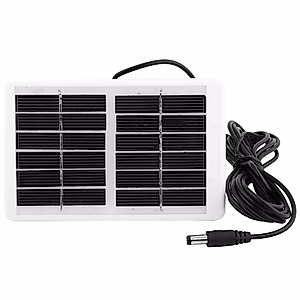 Asixx Solar Panel Charger, 6V 12.W Outdoor Multi-Function Portable Waterproof Solar Panel Charger for Emergency Lamp Fan, Outdoor Activities, Emergency, and Outdoor Working