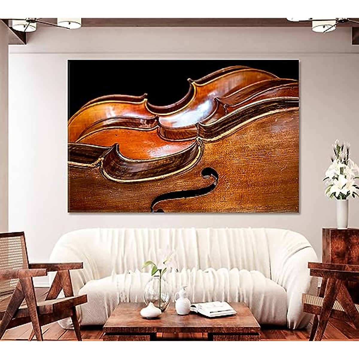 Three Beautiful Cellos Canvas Print 5 Panels / 36x24 inches