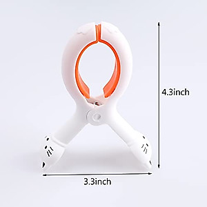 Beach Towel Clips for Beach Chairs Cruise,Set of 6,Cat Laundry Clips for Drying Clothes,Quilt,Blanket,Home Pool Chair (8PC)