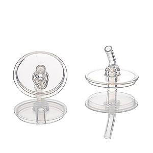 Replacement Straws for Thermos Foogo 10 OZ Straw Bottle, (6Pcs Silicone Sipper Straws, 6 pcs Silicone straw stems and 2 pcs straw brushes) - 6 Sets.